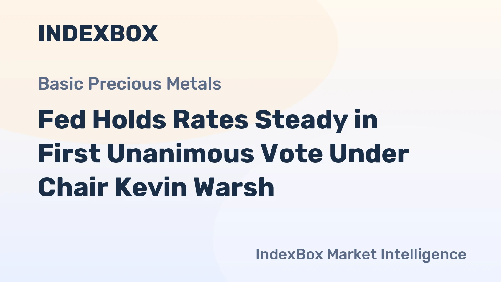 Fed Holds Rates Steady in First Unanimous Vote Under Chair Kevin Warsh