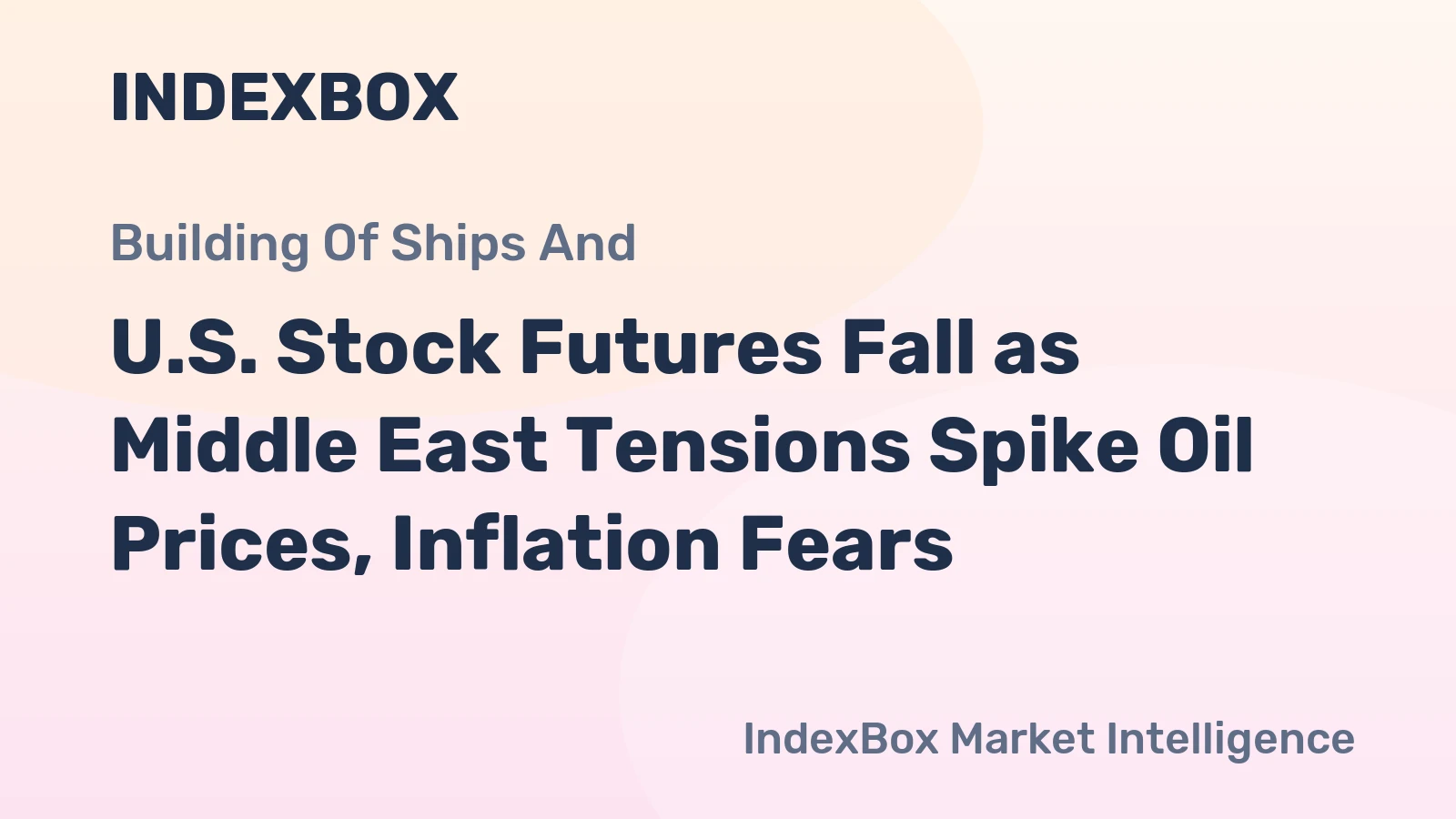 U.S. Stock Futures Fall as Middle East Tensions Spike Oil Prices, Inflation Fears