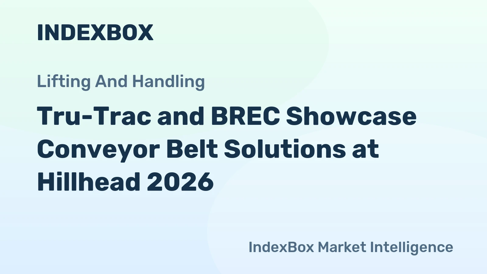 Tru-Trac and BREC Showcase Conveyor Belt Solutions at Hillhead 2026