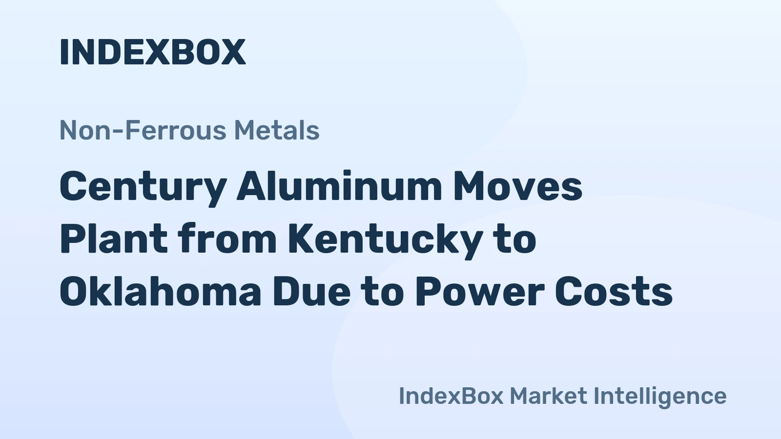 Century Aluminum Moves Plant from Kentucky to Oklahoma Due to Power Costs