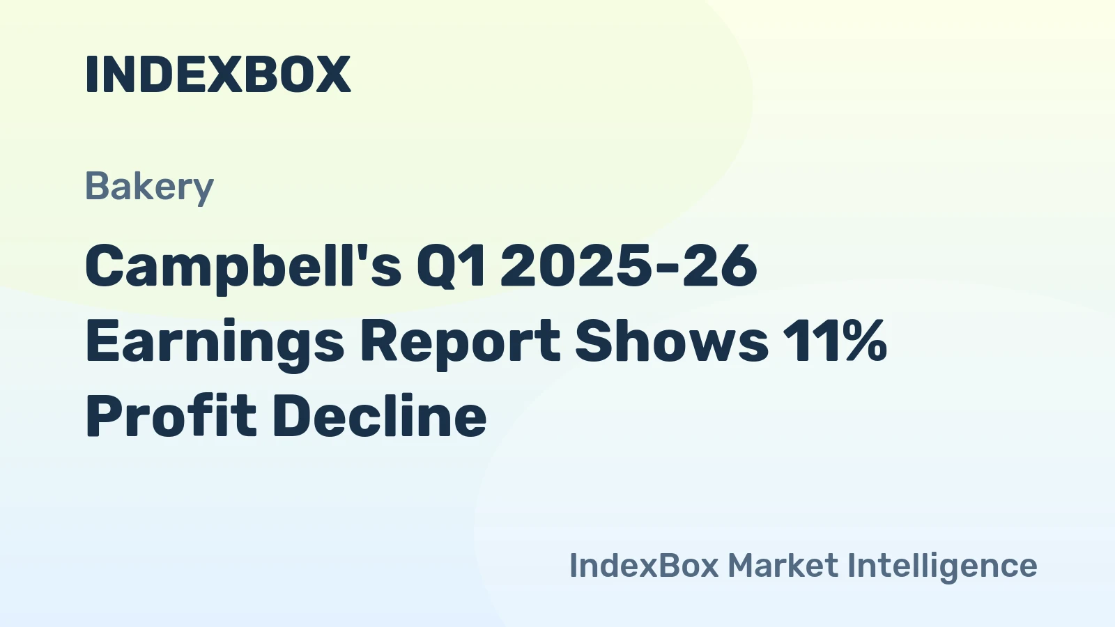 Campbell's Q1 2025-26 Earnings Report Shows 11% Profit Decline