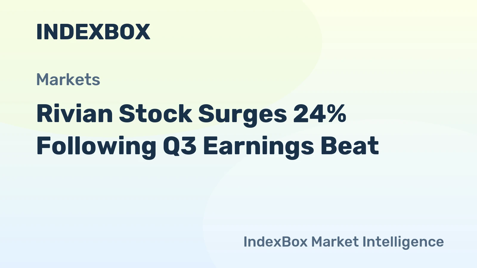 Rivian Stock Surges 24% Following Q3 Earnings Beat