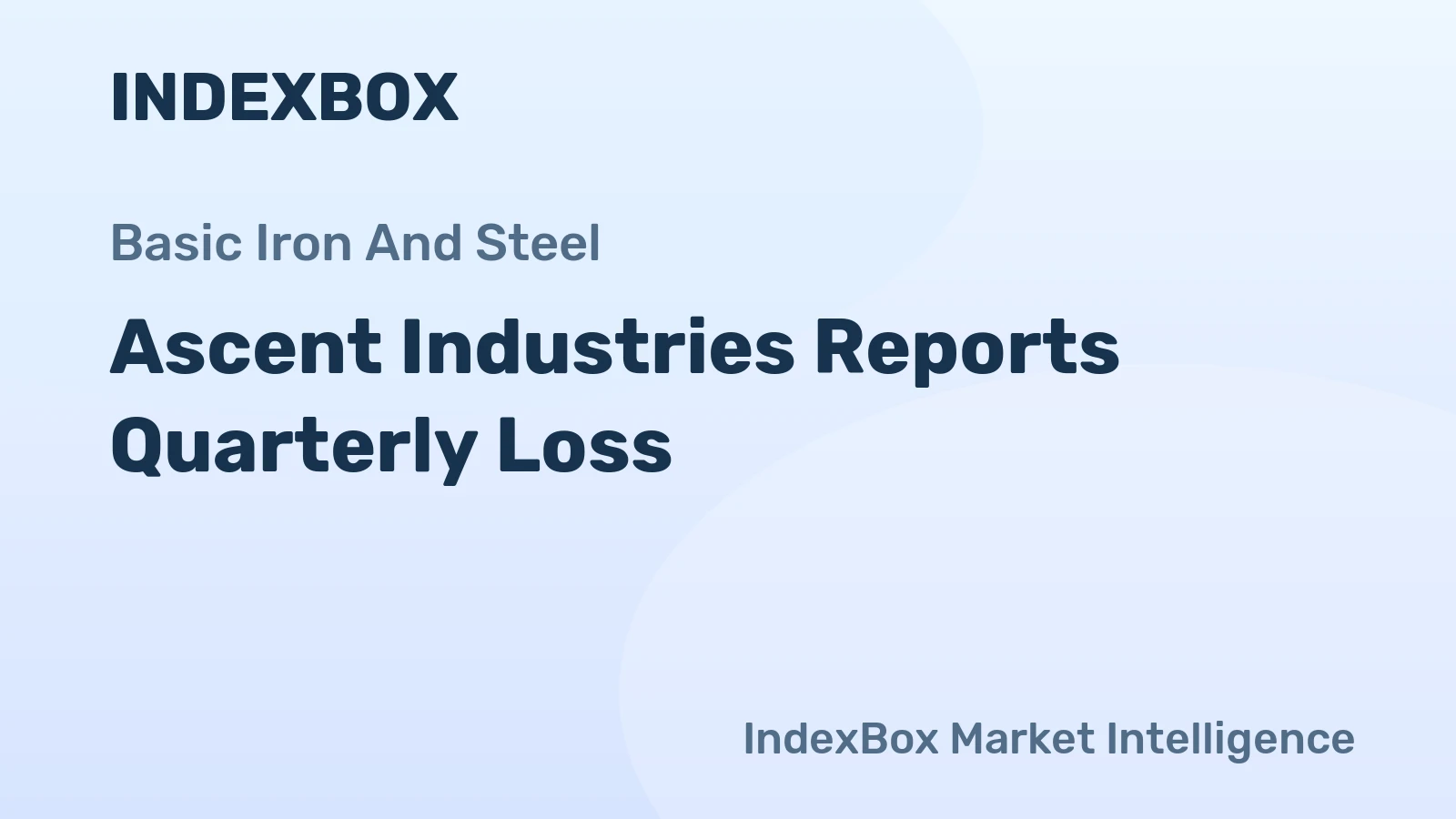 Ascent Industries Reports Quarterly Loss