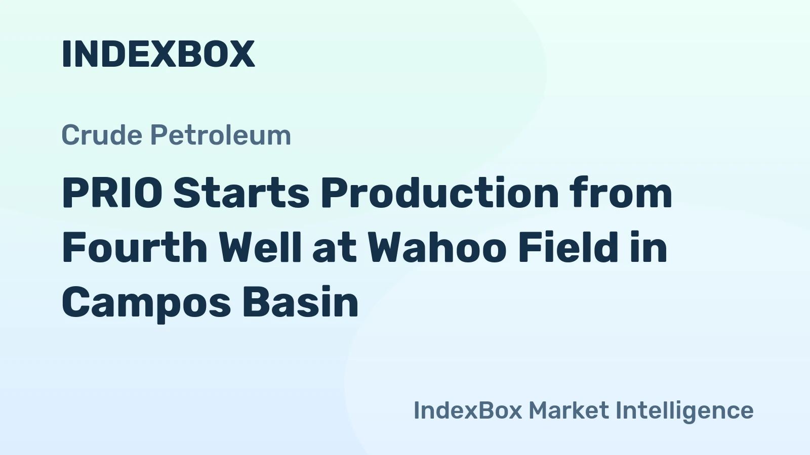 PRIO Starts Production from Fourth Well at Wahoo Field in Campos Basin