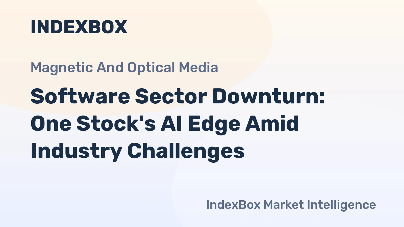 Software Sector Downturn: One Stock's AI Edge Amid Industry Challenges