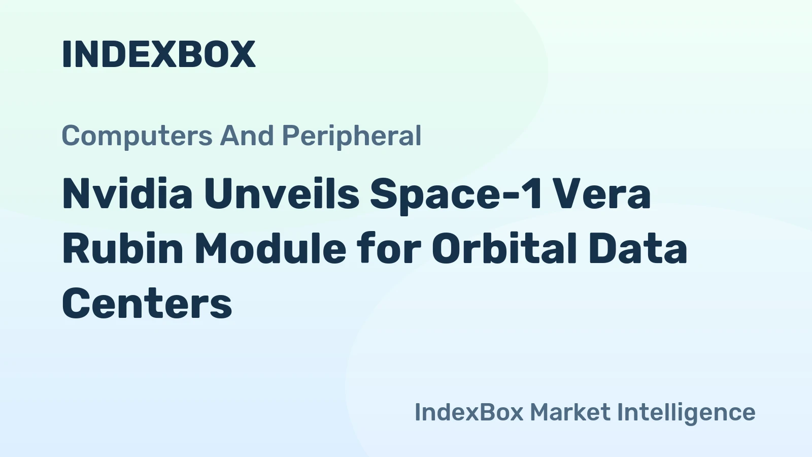 Nvidia Unveils Space-1 Vera Rubin Module for Orbital Data Centers