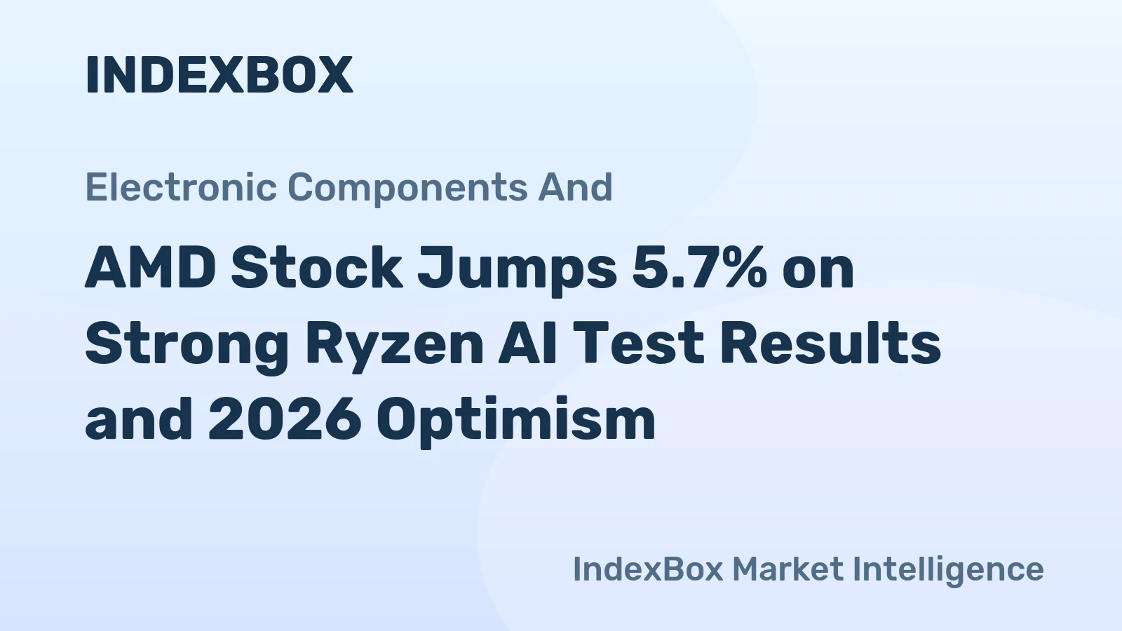 AMD Stock Jumps 5.7% on Strong Ryzen AI Test Results and 2026 Optimism