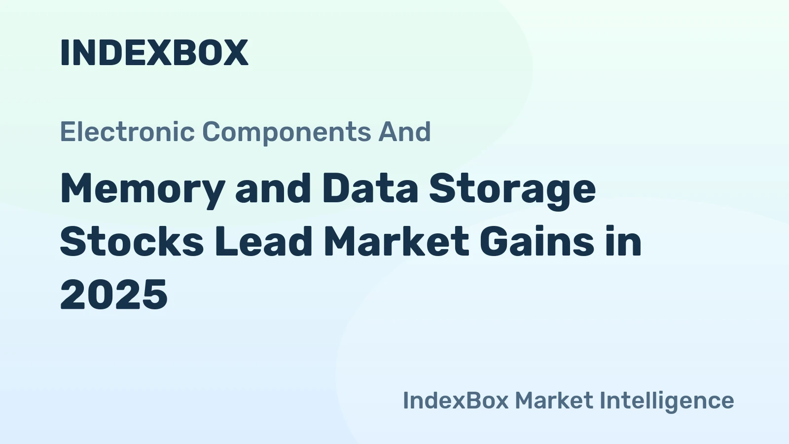 Memory and Data Storage Stocks Lead Market Gains in 2025