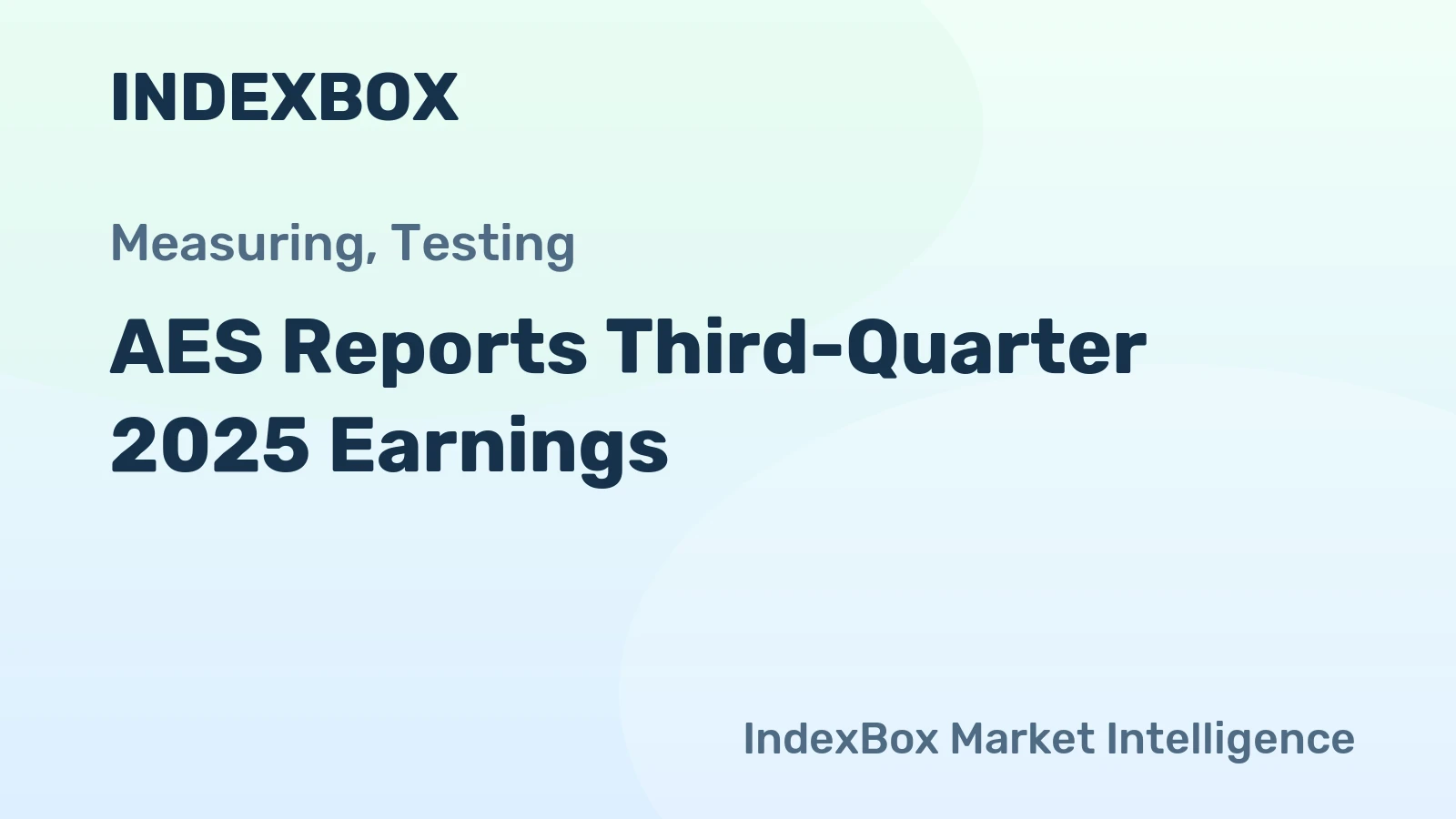 AES Reports Third-Quarter 2025 Earnings