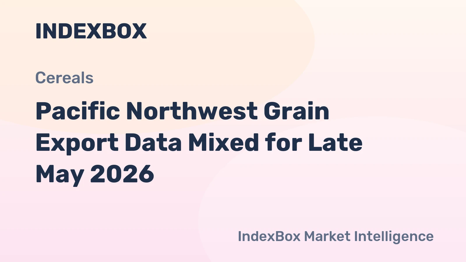 Pacific Northwest Grain Export Data Mixed for Late May 2026