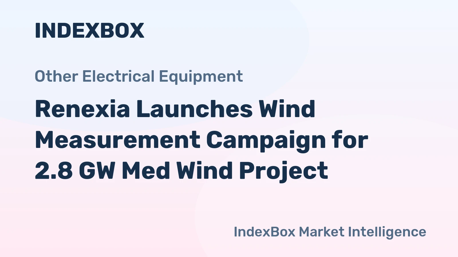 Renexia Launches Wind Measurement Campaign for 2.8 GW Med Wind Project