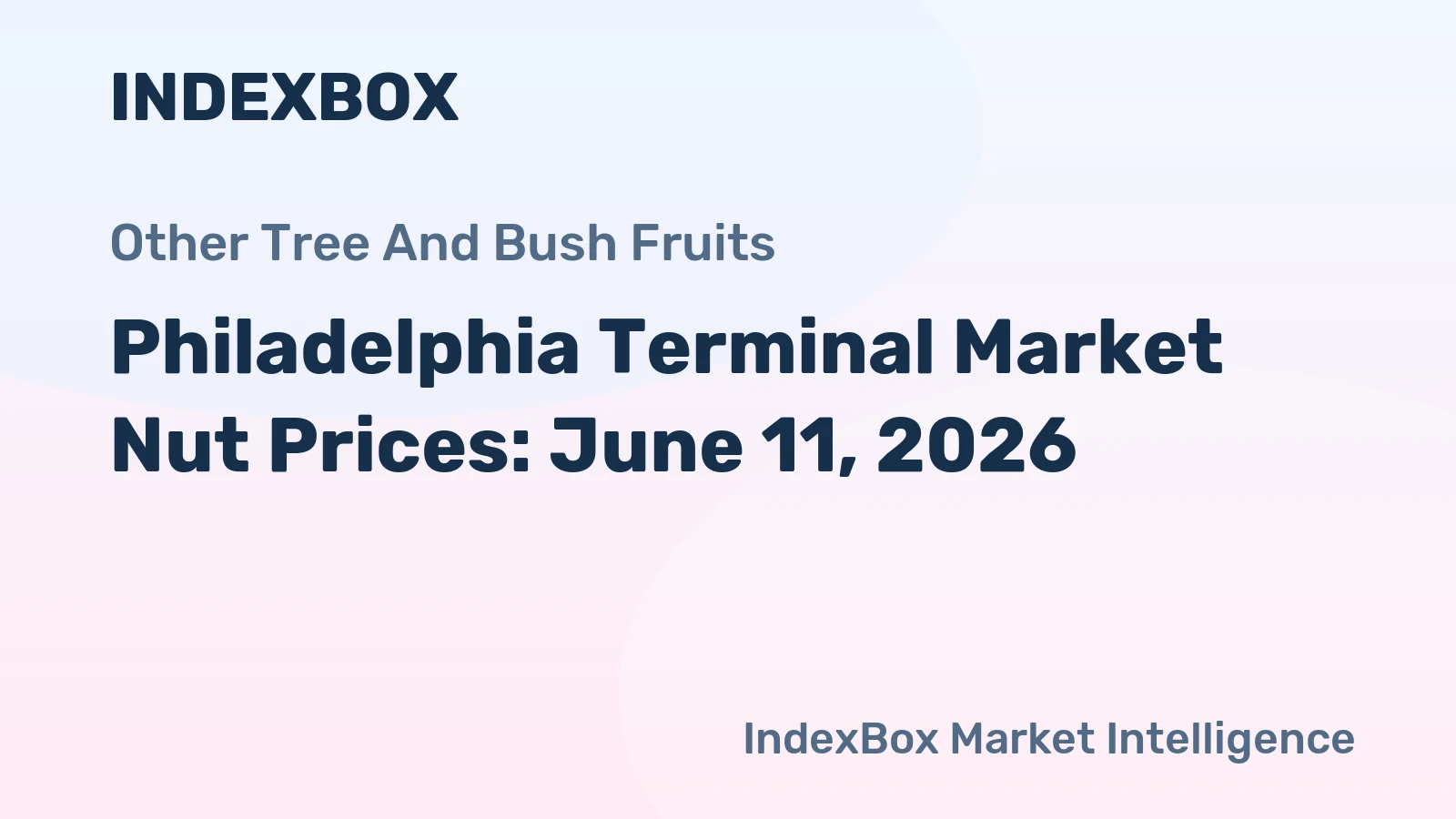 Philadelphia Terminal Market Nut Prices: June 11, 2026