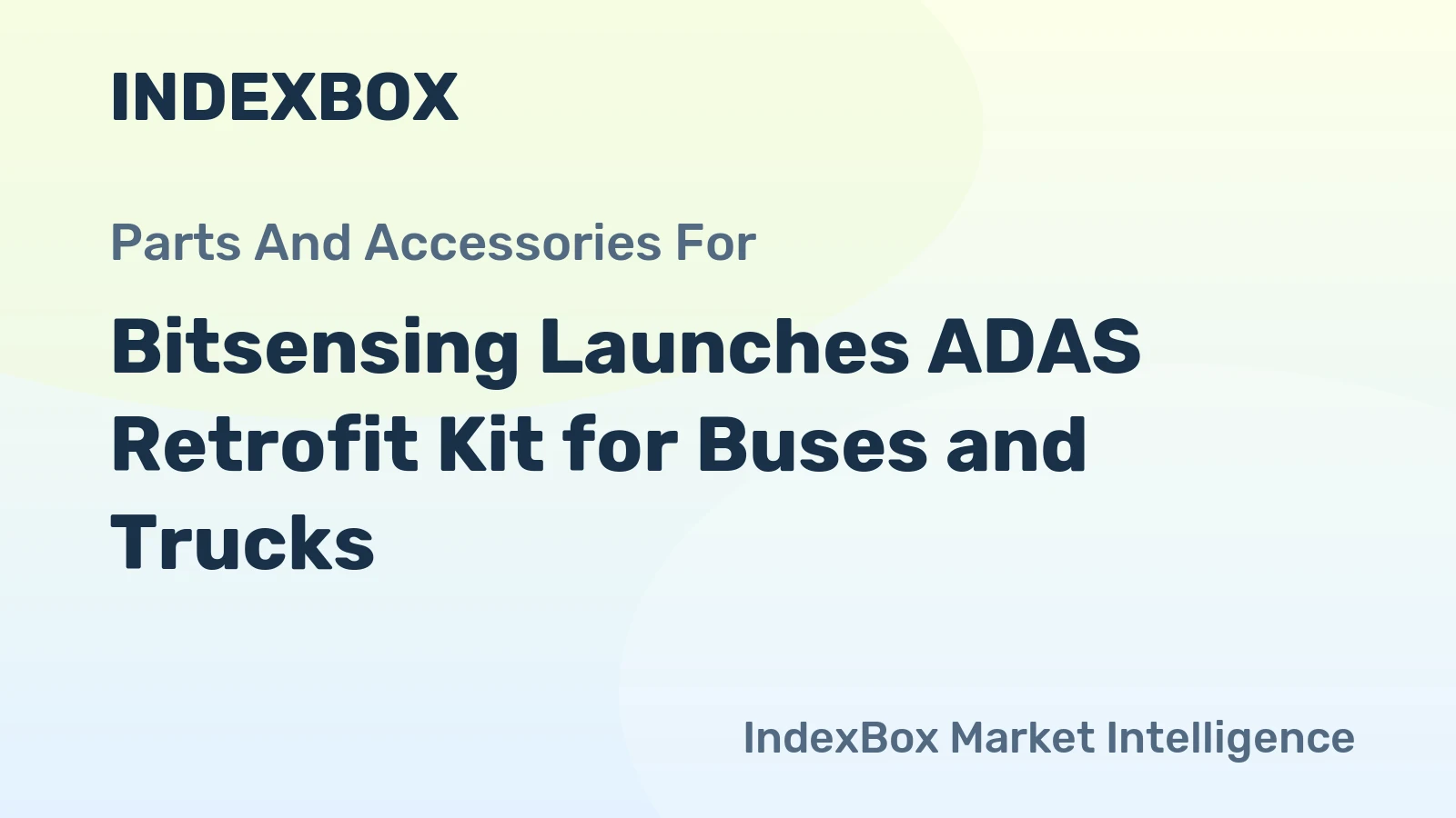 Bitsensing Launches ADAS Retrofit Kit for Buses and Trucks
