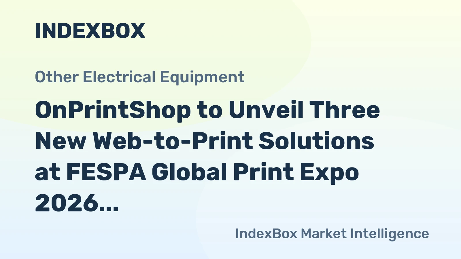 OnPrintShop to Unveil Three New Web-to-Print Solutions at FESPA Global Print Expo 2026
