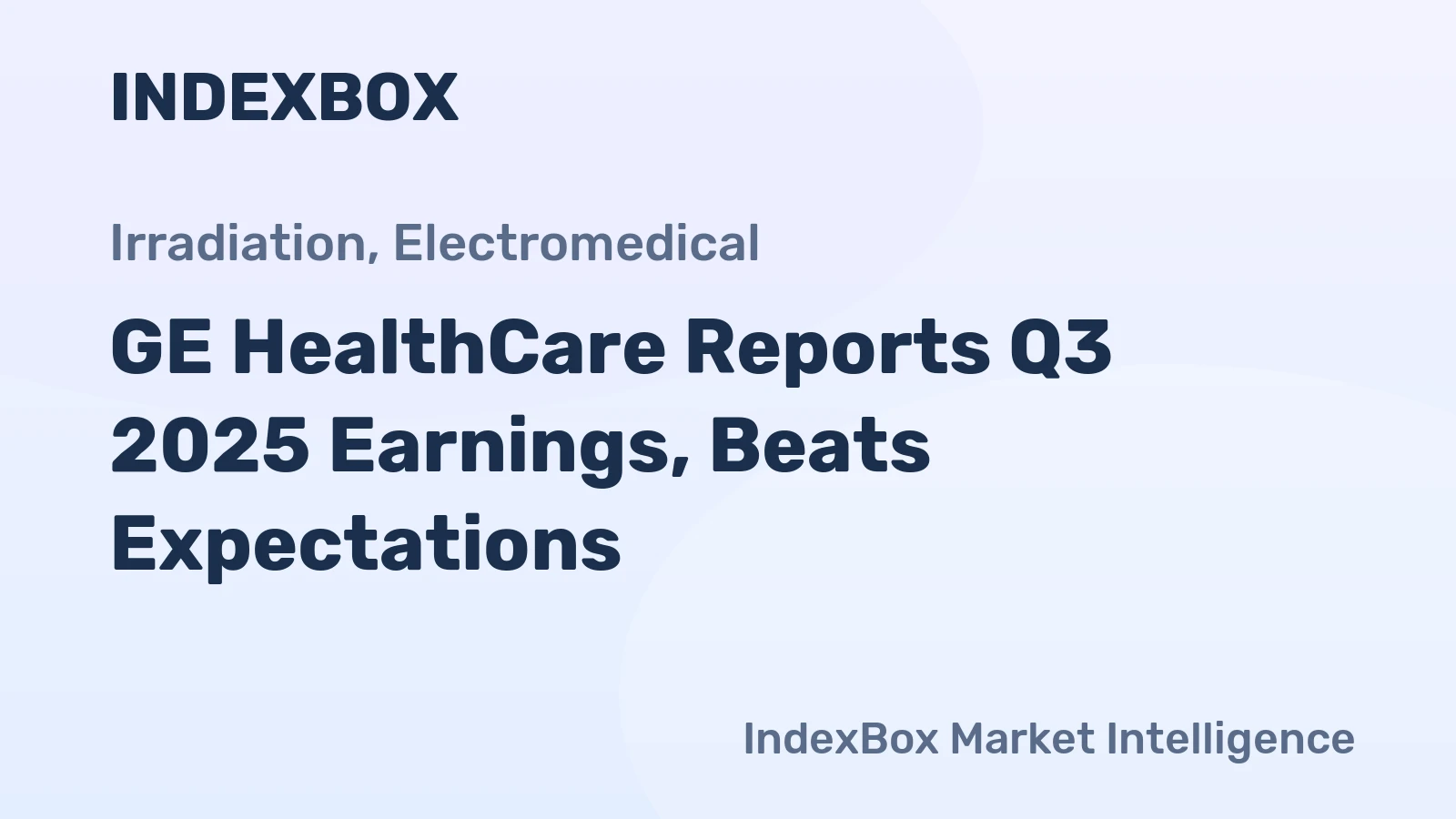 GE HealthCare Reports Q3 2025 Earnings, Beats Expectations
