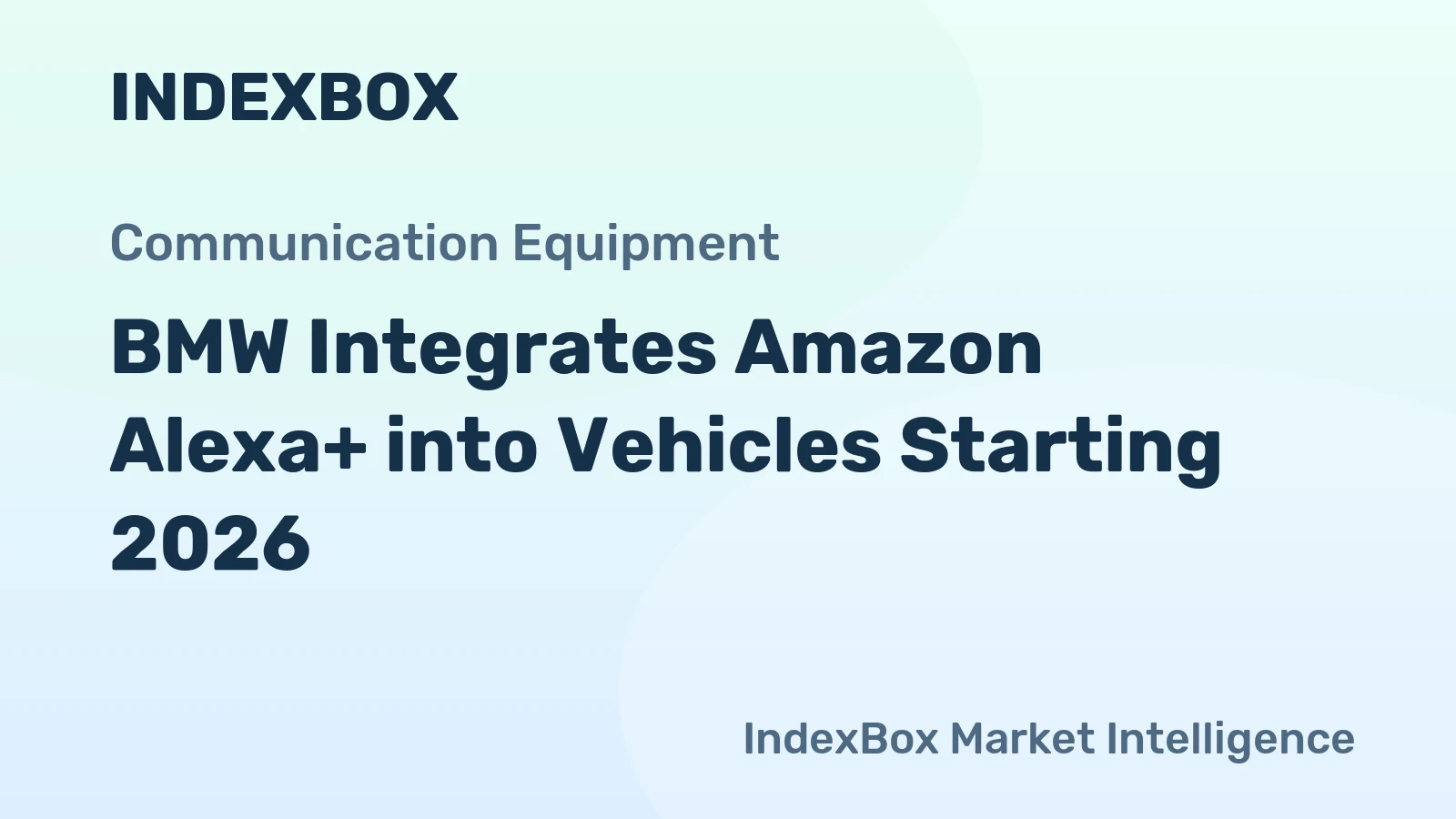 BMW Integrates Amazon Alexa+ into Vehicles Starting 2026