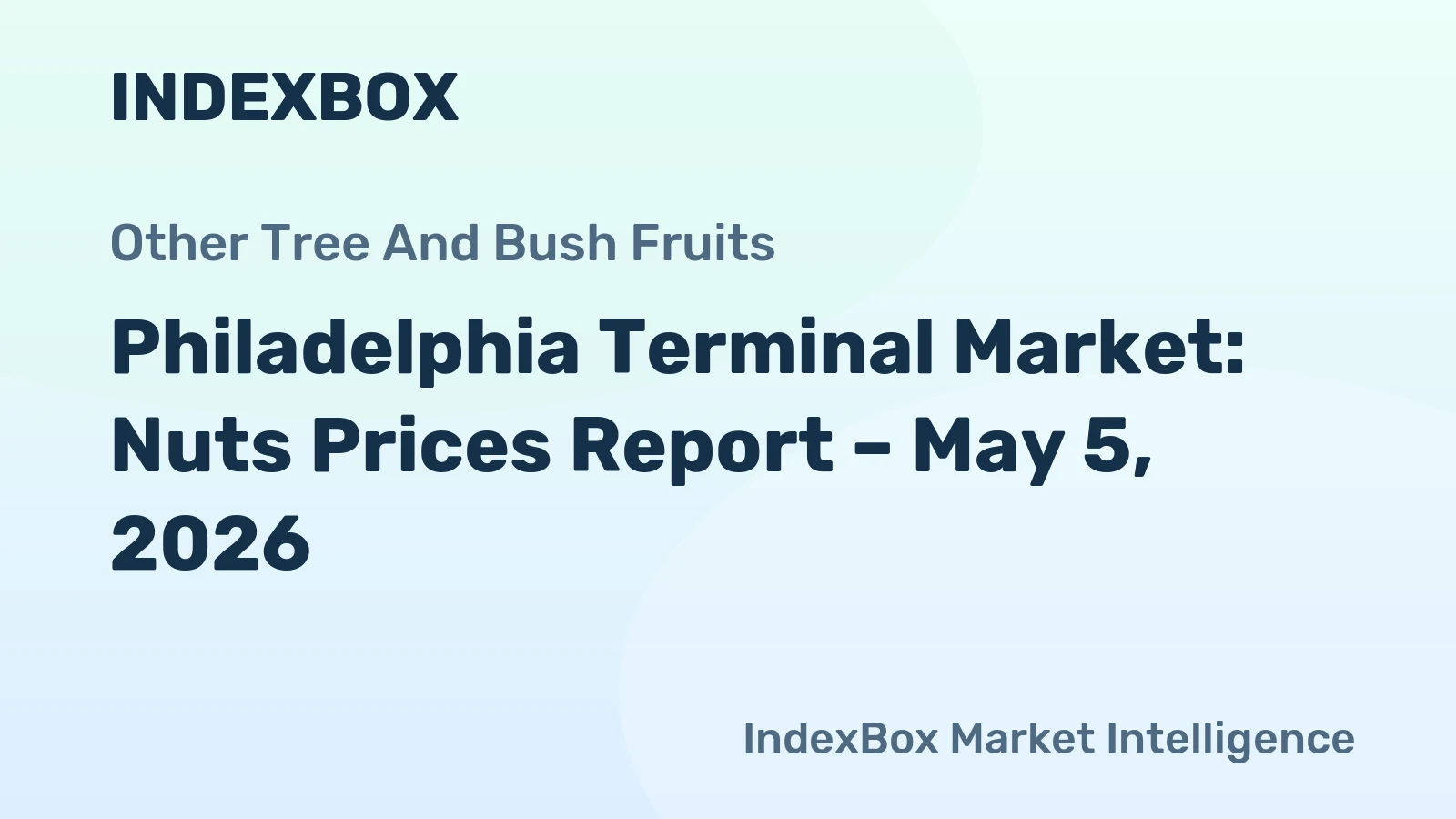 Philadelphia Terminal Market: Nuts Prices Report – May 5, 2026