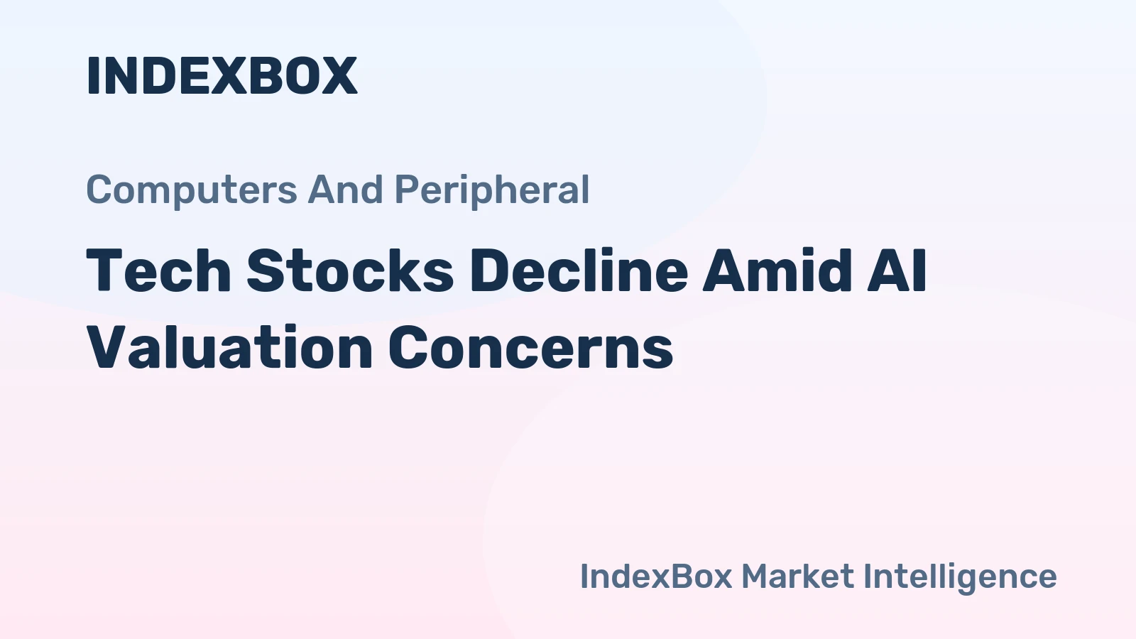 Tech Stocks Decline Amid AI Valuation Concerns