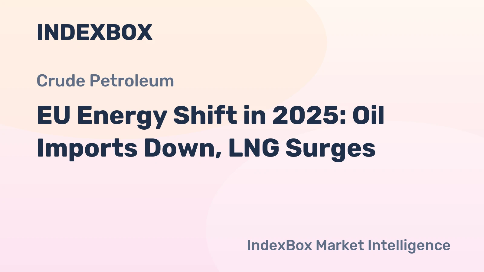 EU Energy Shift in 2025: Oil Imports Down, LNG Surges