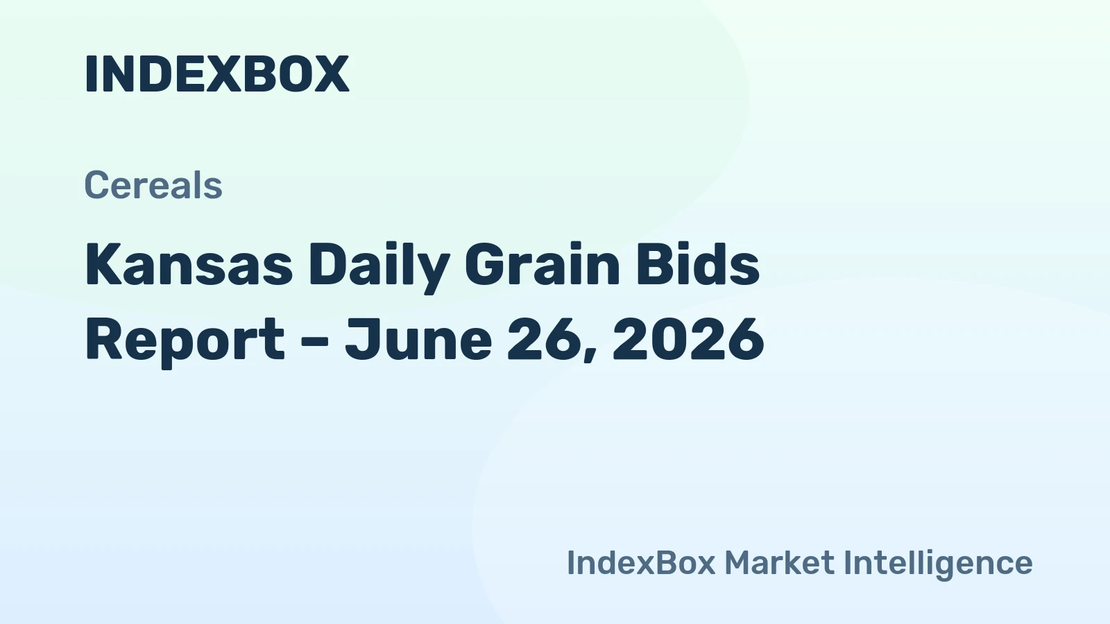 Kansas Daily Grain Bids Report – June 26, 2026