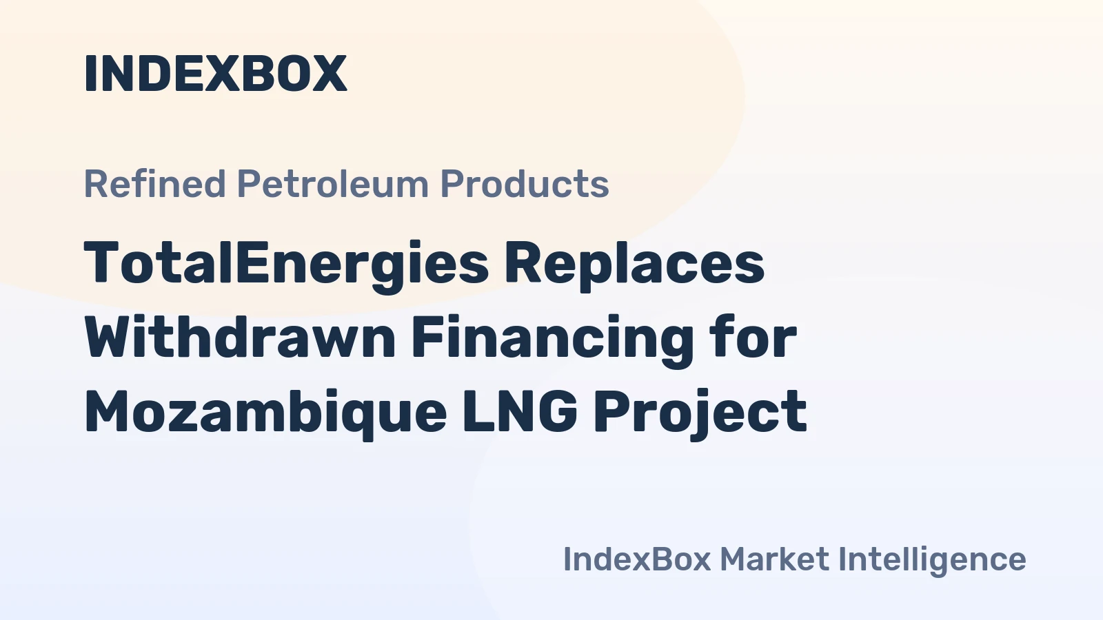 TotalEnergies Replaces Withdrawn Financing for Mozambique LNG Project