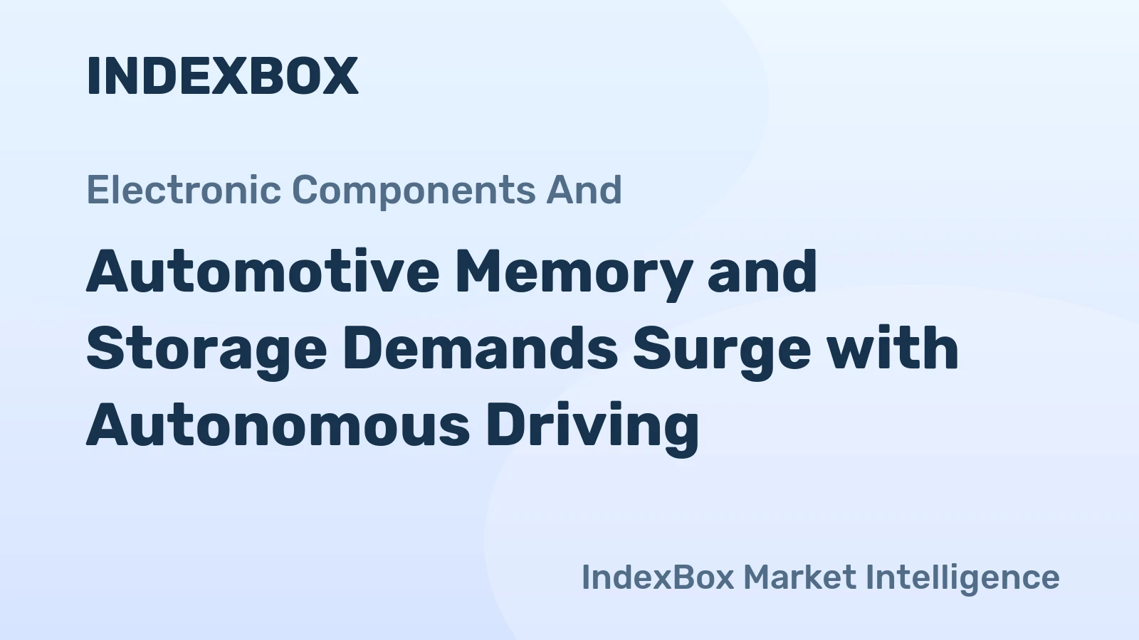 Automotive Memory and Storage Demands Surge with Autonomous Driving