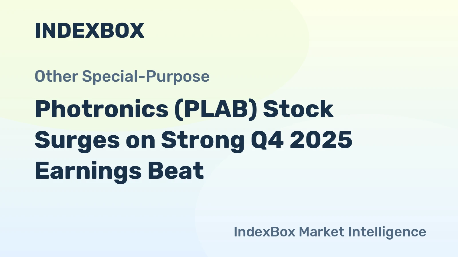 Photronics (PLAB) Stock Surges on Strong Q4 2025 Earnings Beat