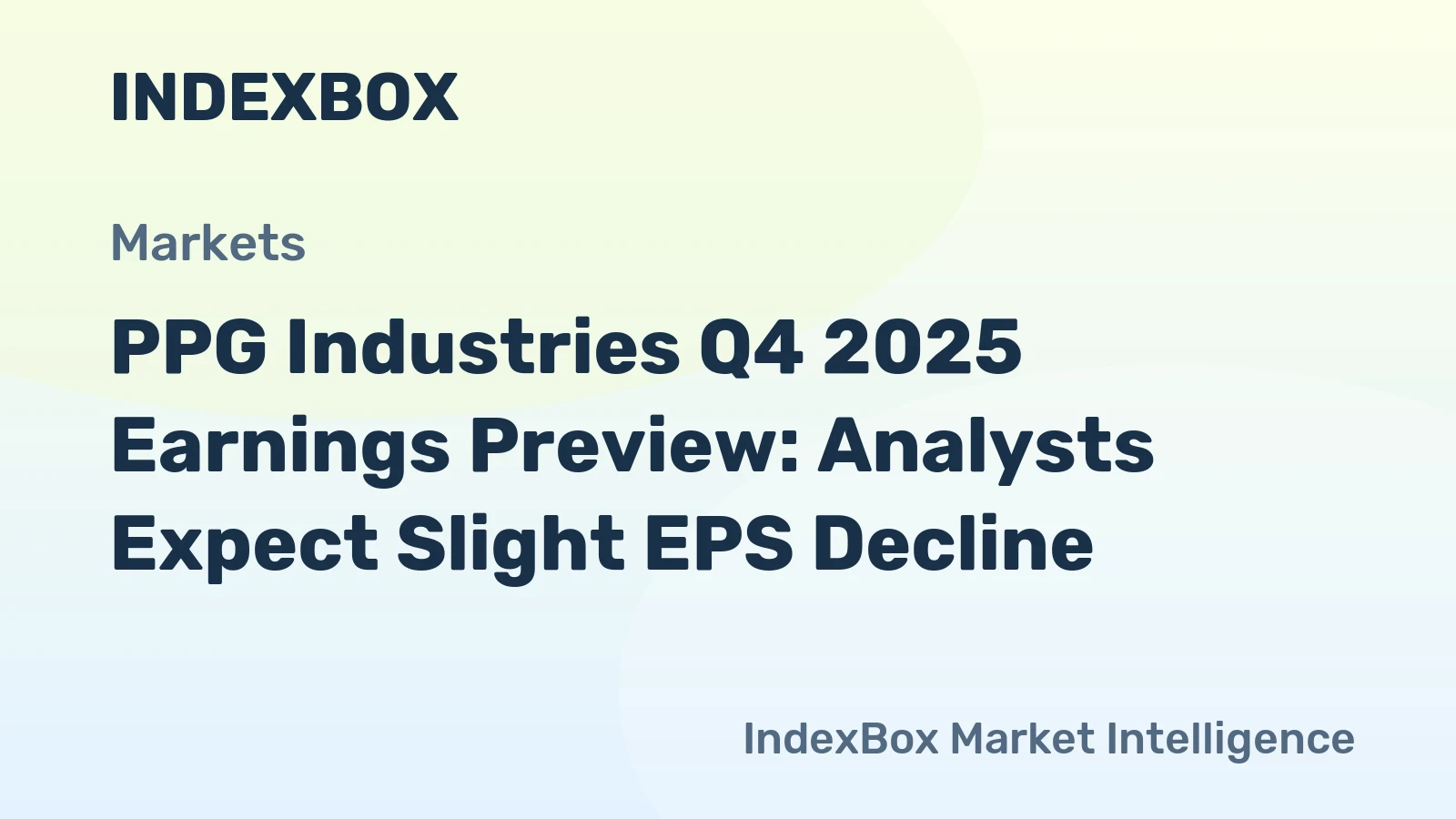 PPG Industries Q4 2025 Earnings Preview: Analysts Expect Slight EPS Decline