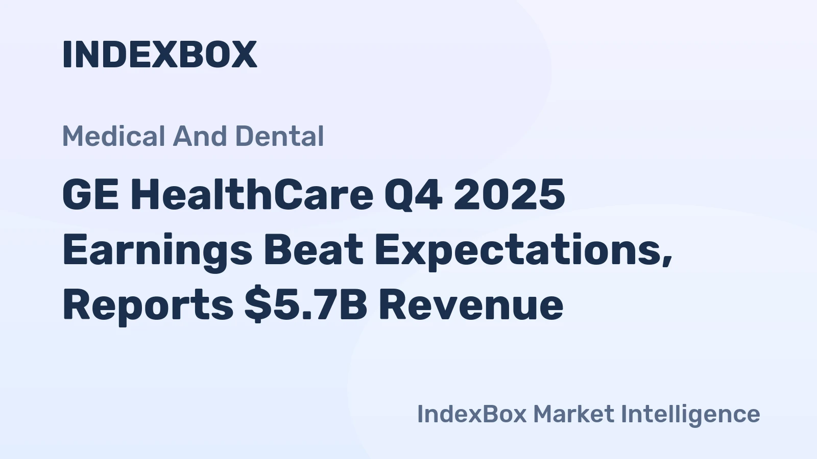 GE HealthCare Q4 2025 Earnings Beat Expectations, Reports $5.7B Revenue