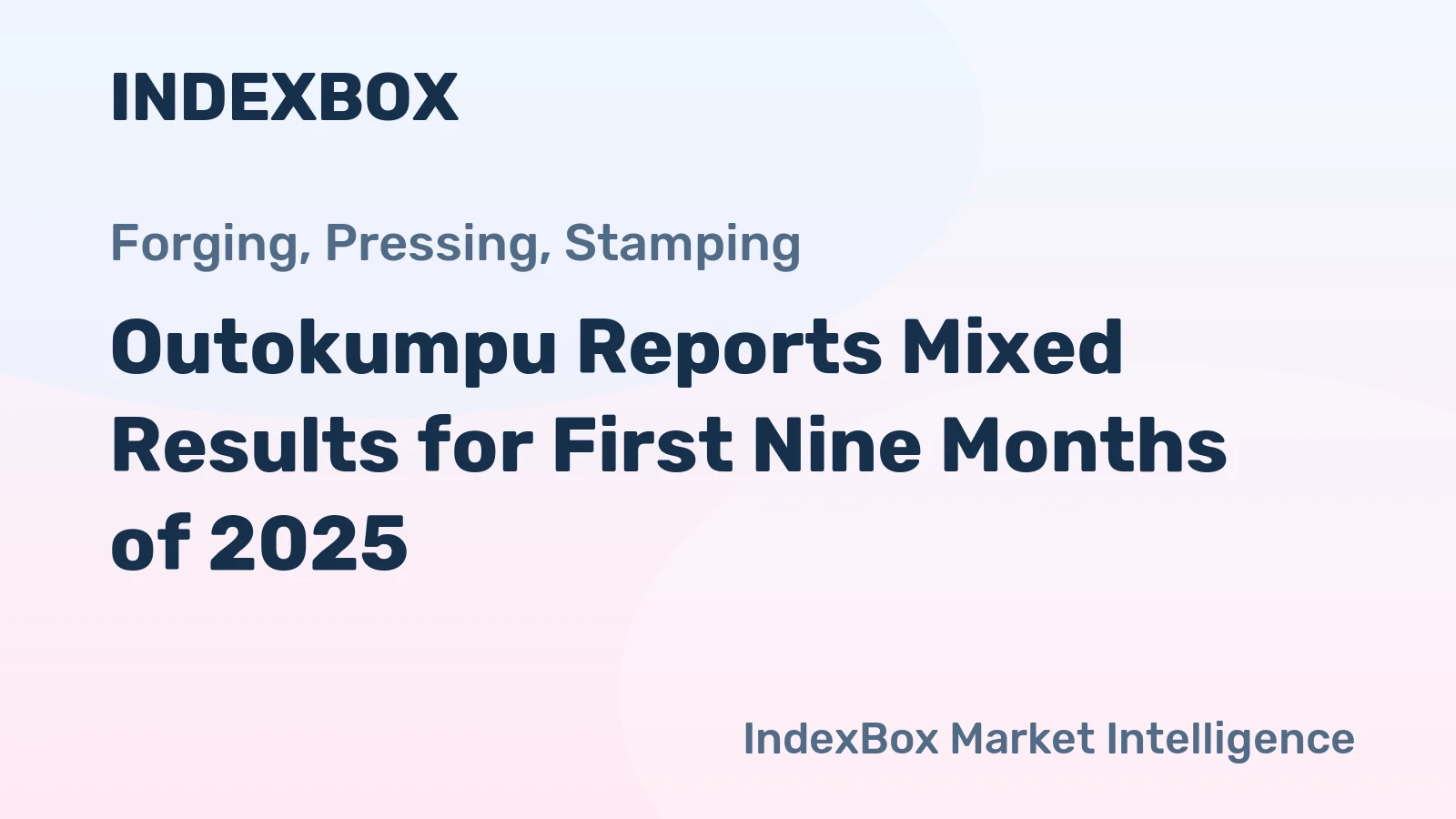 Outokumpu Reports Mixed Results for First Nine Months of 2025