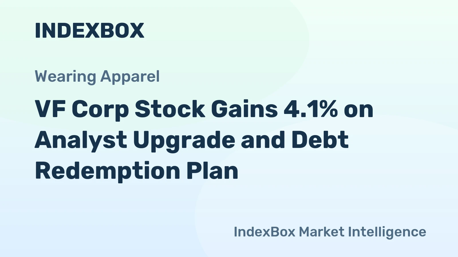 VF Corp Stock Gains 4.1% on Analyst Upgrade and Debt Redemption Plan