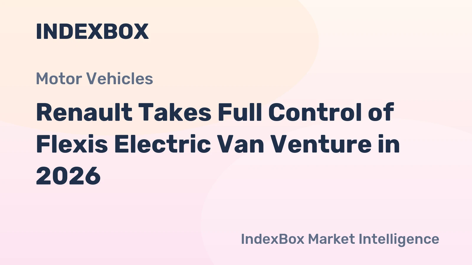 Renault Takes Full Control of Flexis Electric Van Venture in 2026