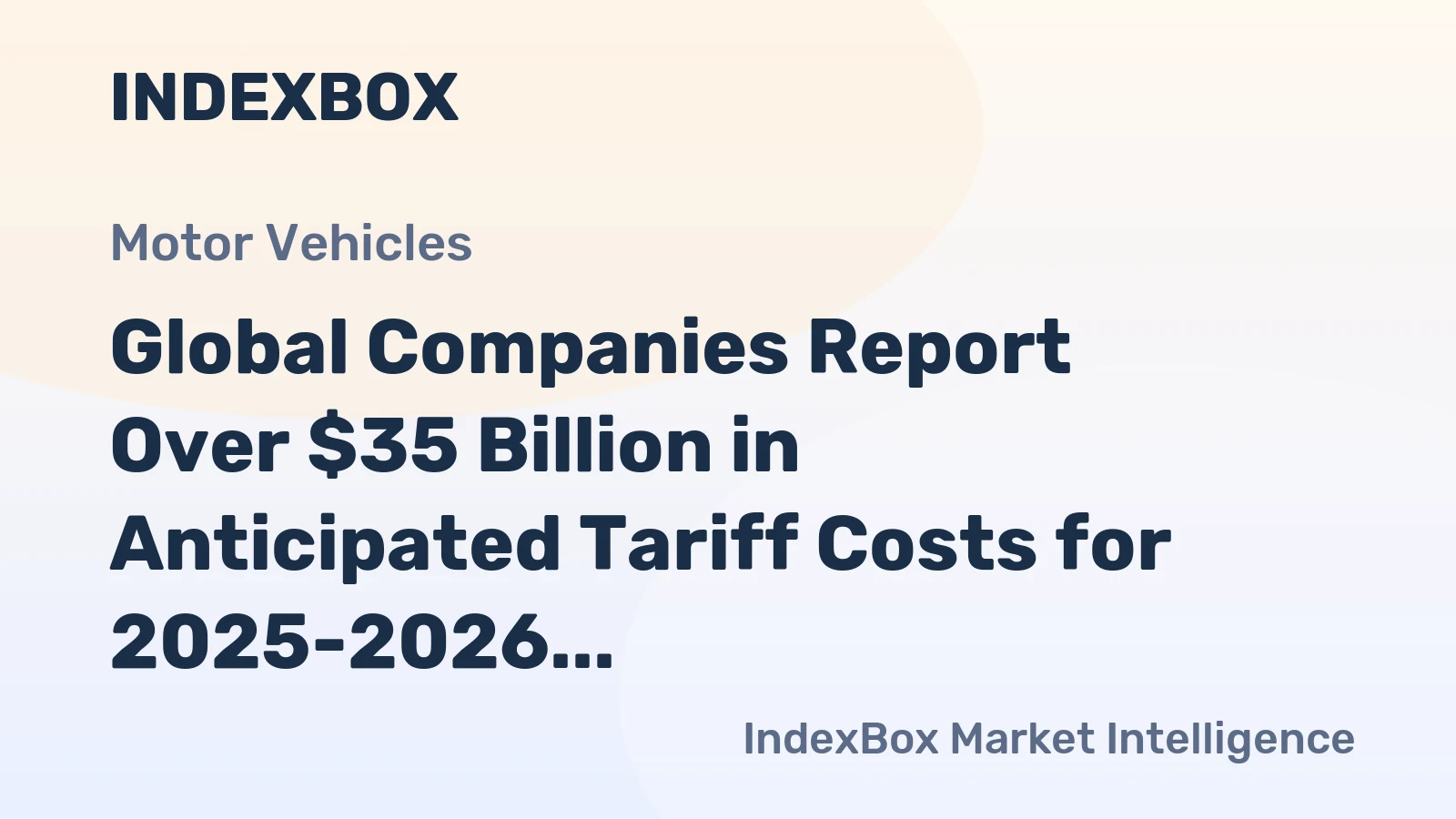 Global Companies Report Over $35 Billion in Anticipated Tariff Costs for 2025-2026