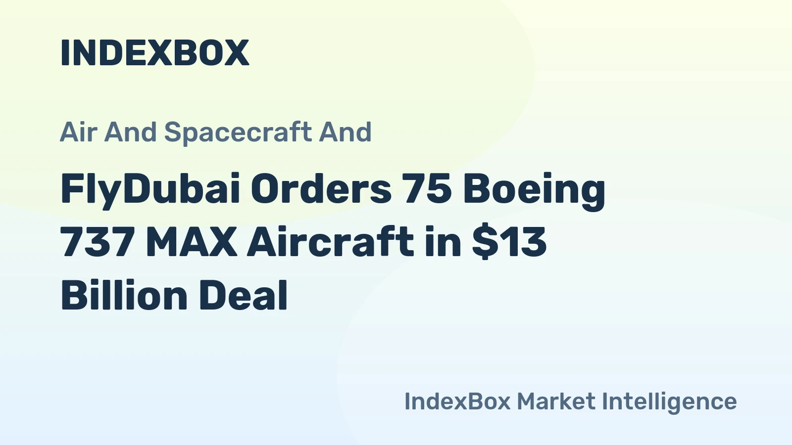 FlyDubai Orders 75 Boeing 737 MAX Aircraft in $13 Billion Deal
