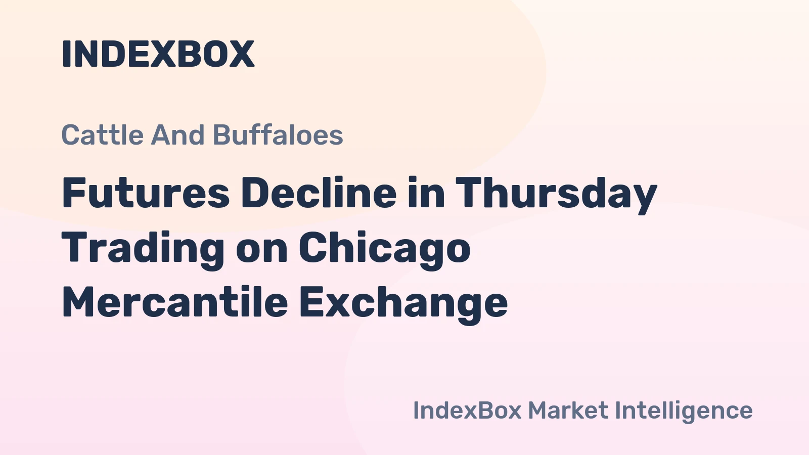 Futures Decline in Thursday Trading on Chicago Mercantile Exchange