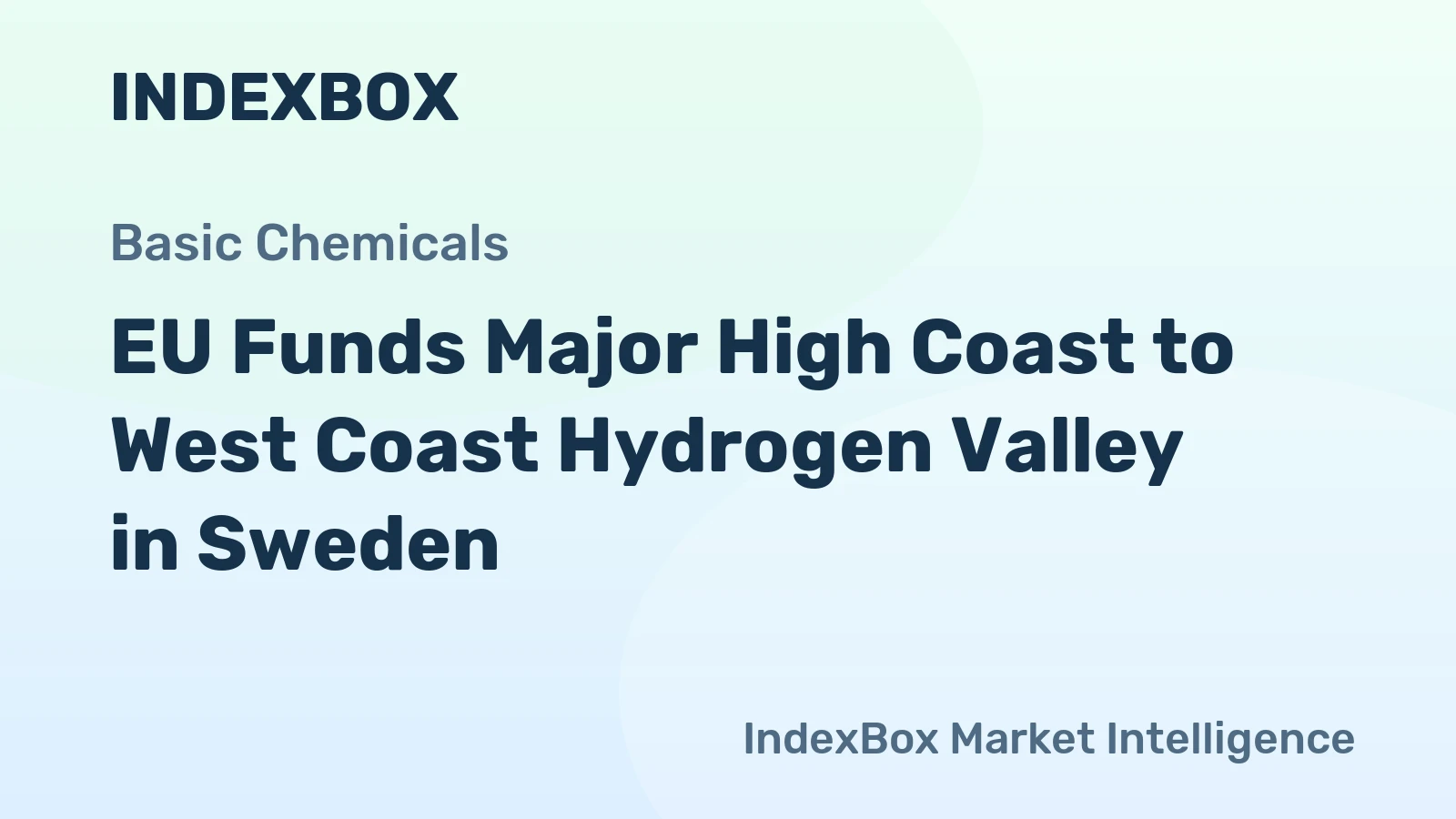 EU Funds Major High Coast to West Coast Hydrogen Valley in Sweden