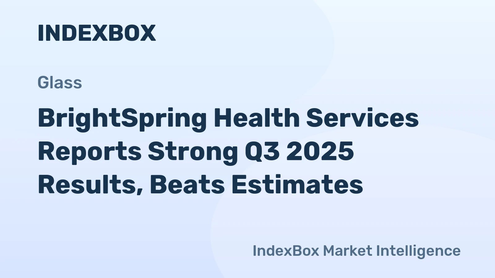 BrightSpring Health Services Reports Strong Q3 2025 Results, Beats Estimates