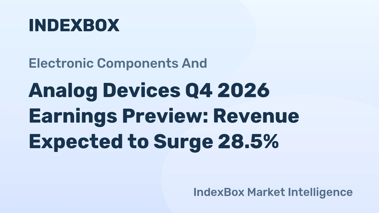 Analog Devices Q4 2026 Earnings Preview: Revenue Expected to Surge 28.5%
