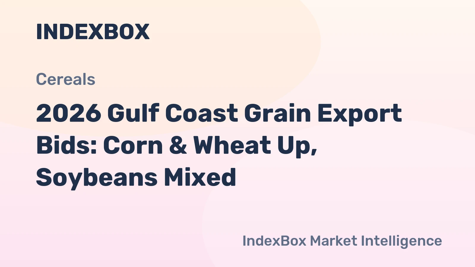 2026 Gulf Coast Grain Export Bids: Corn & Wheat Up, Soybeans Mixed
