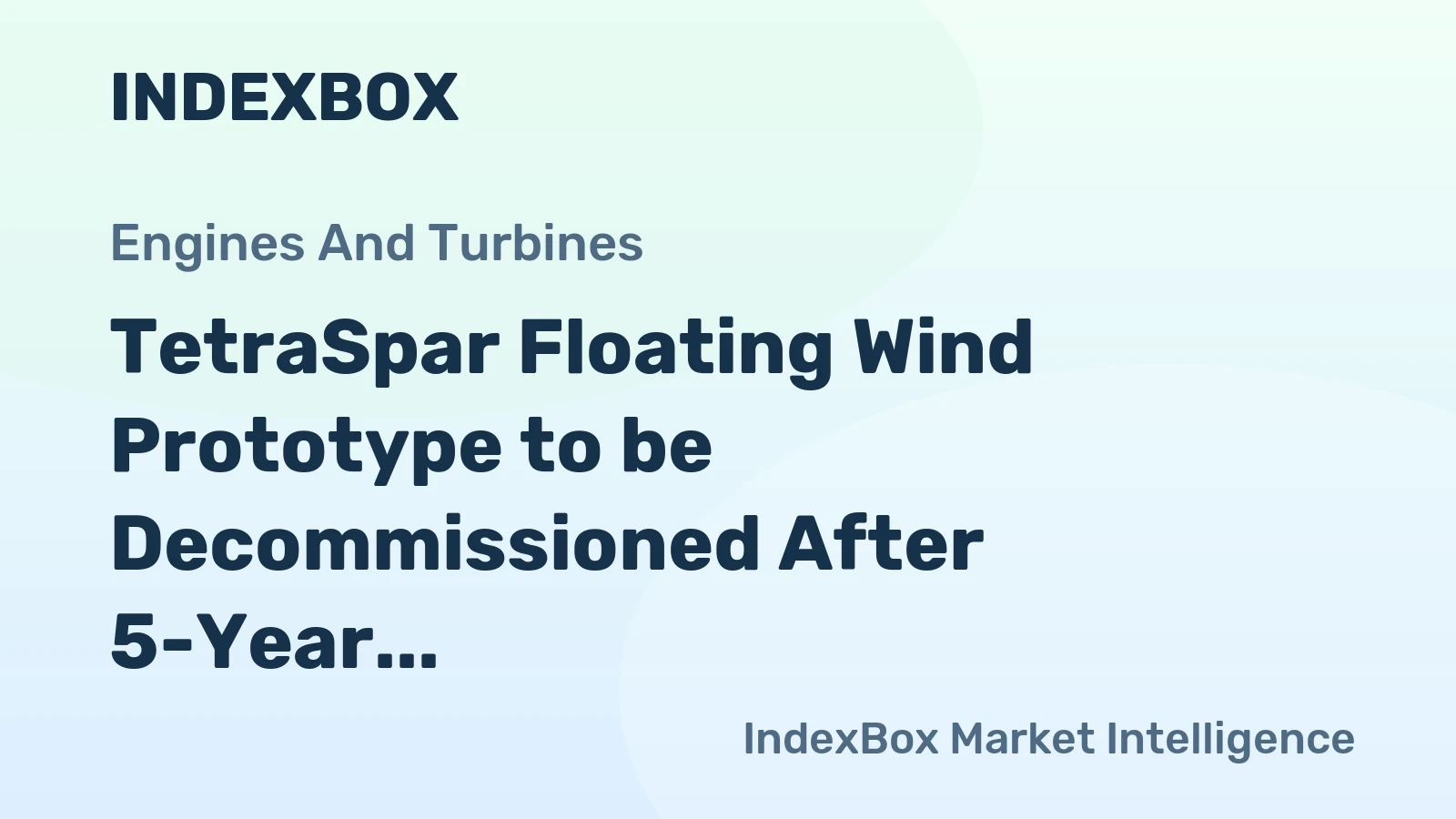TetraSpar Floating Wind Prototype to be Decommissioned After 5-Year Test