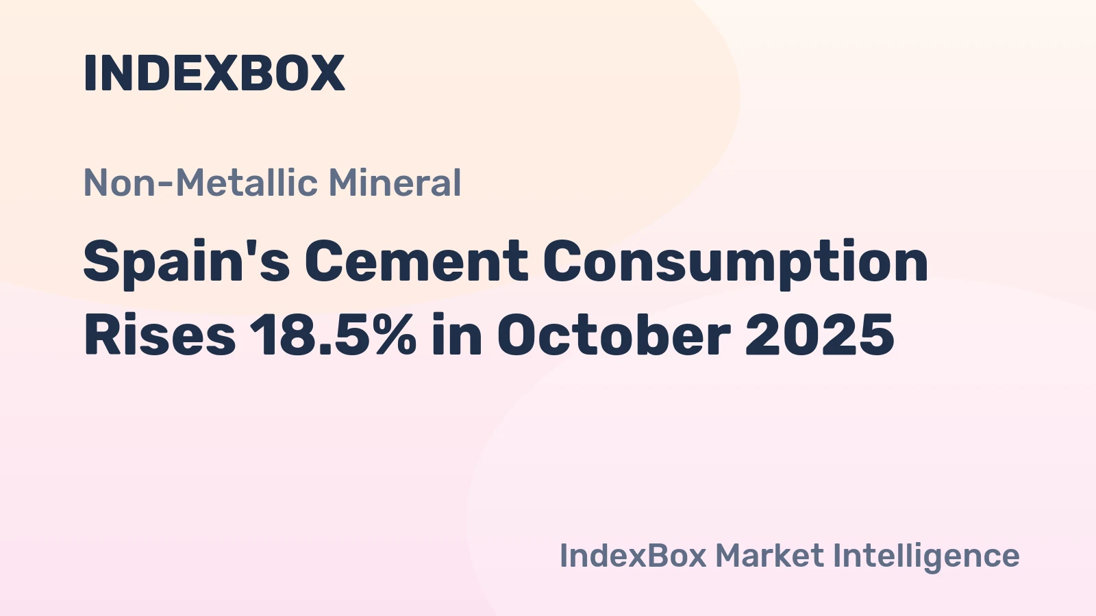 Spain's Cement Consumption Rises 18.5% in October 2025