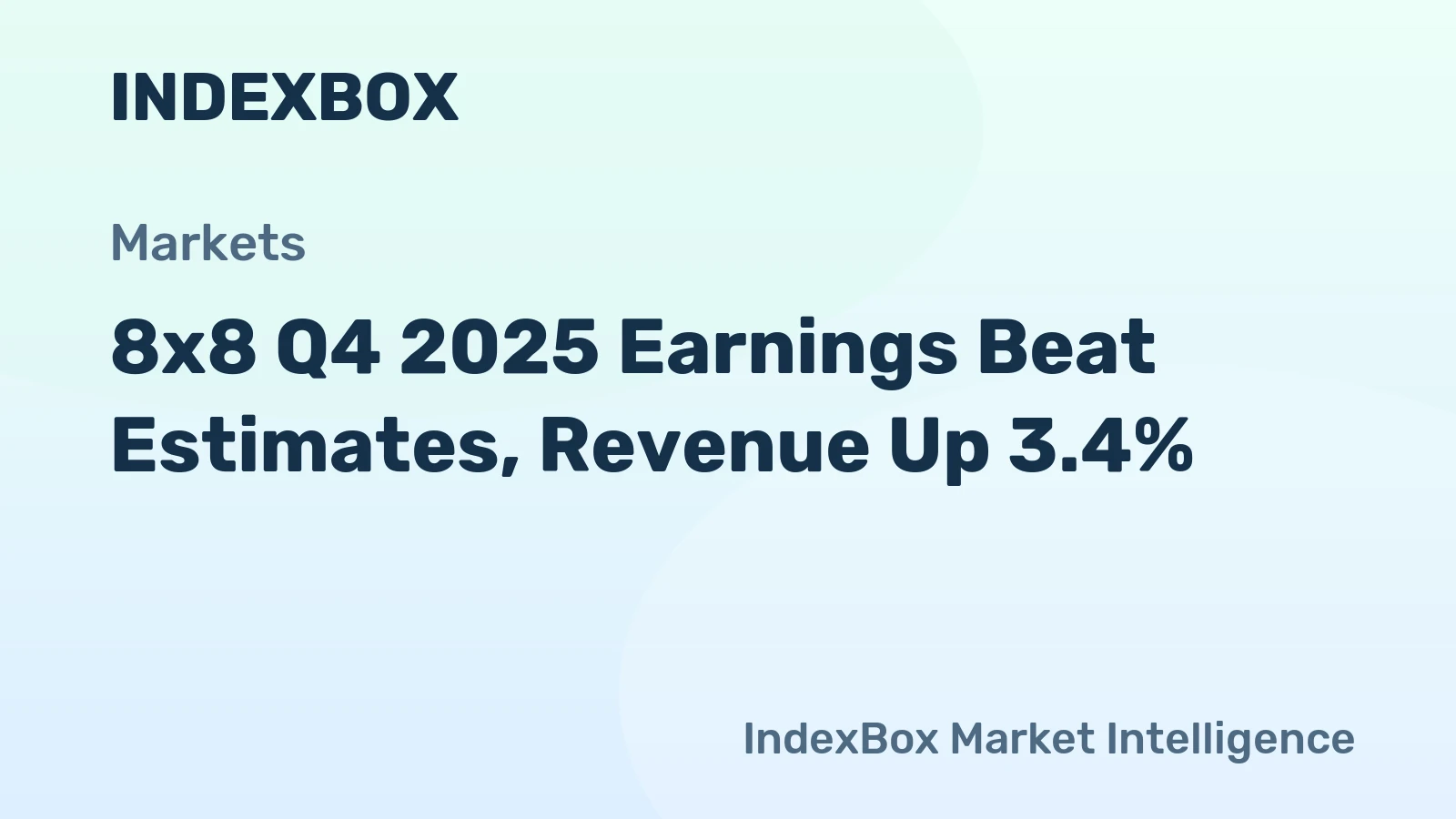 8x8 Q4 2025 Earnings Beat Estimates, Revenue Up 3.4%