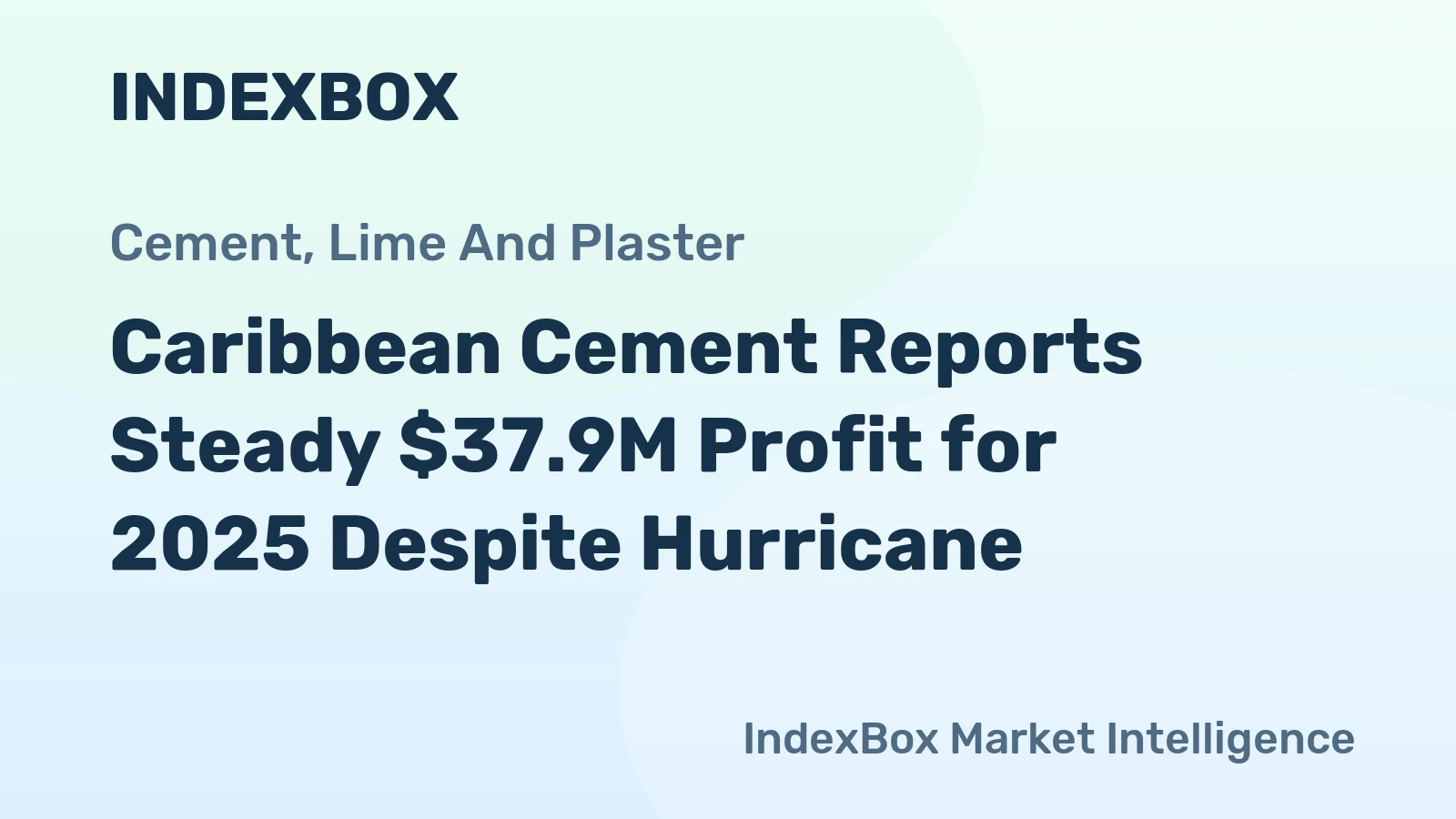 Caribbean Cement Reports Steady $37.9M Profit for 2025 Despite Hurricane