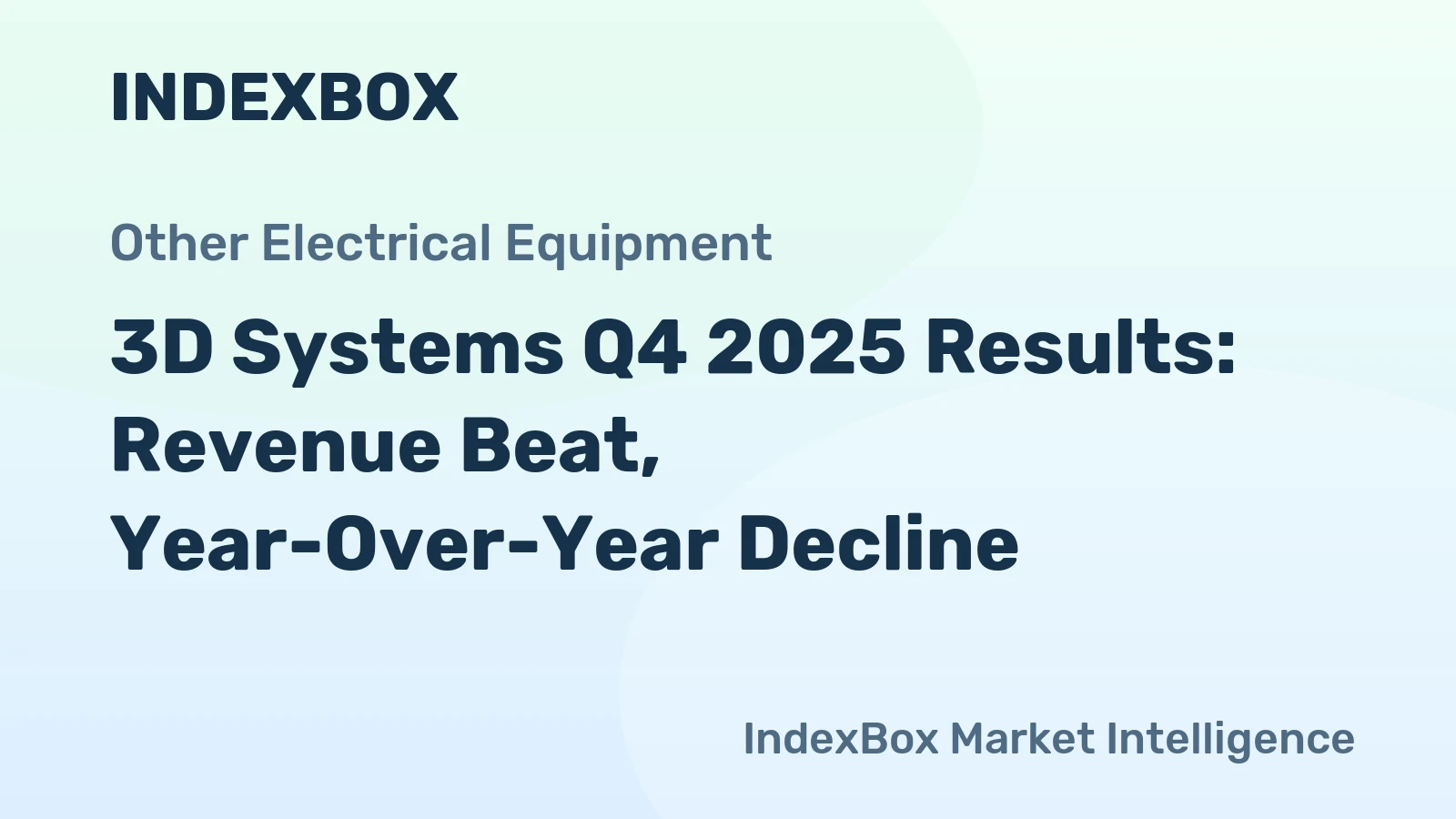 3D Systems Q4 2025 Results: Revenue Beat, Year-Over-Year Decline