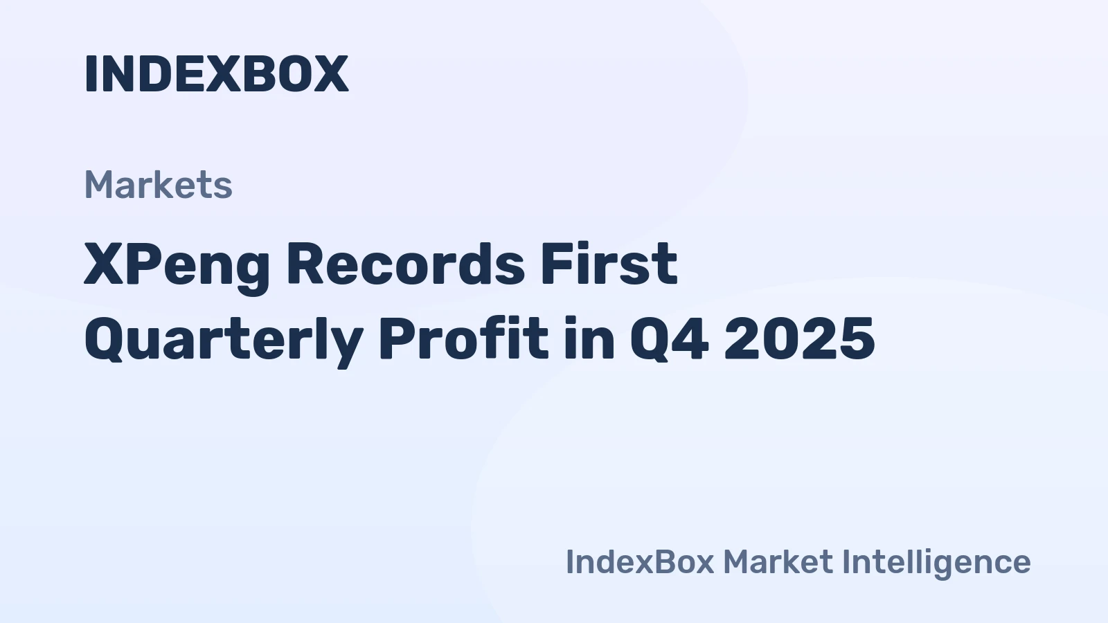 XPeng Records First Quarterly Profit in Q4 2025