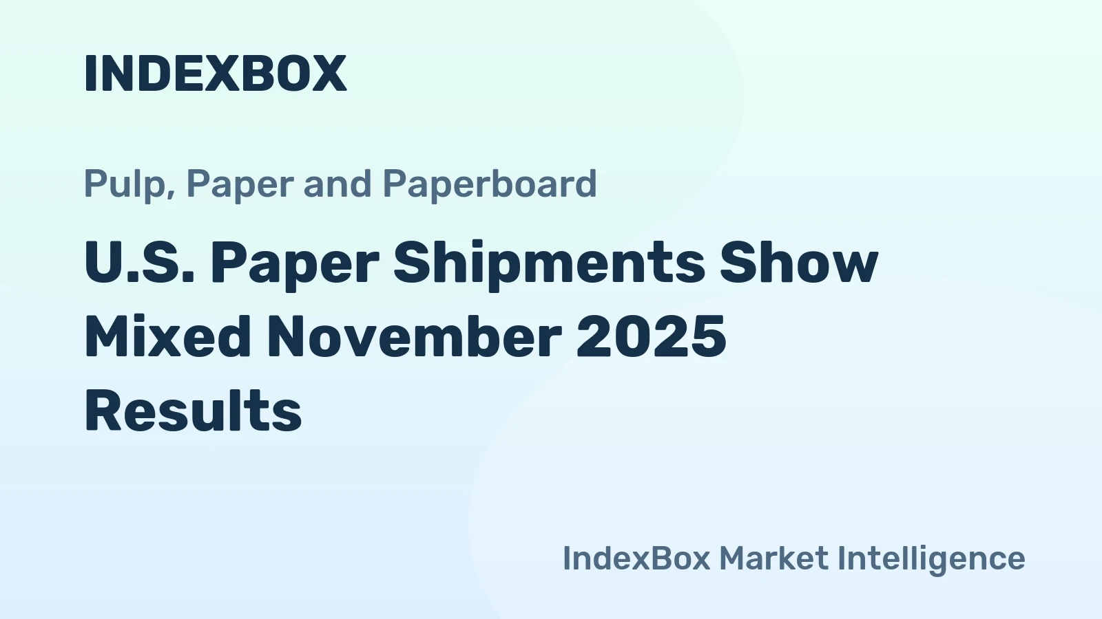 U.S. Paper Shipments Show Mixed November 2025 Results