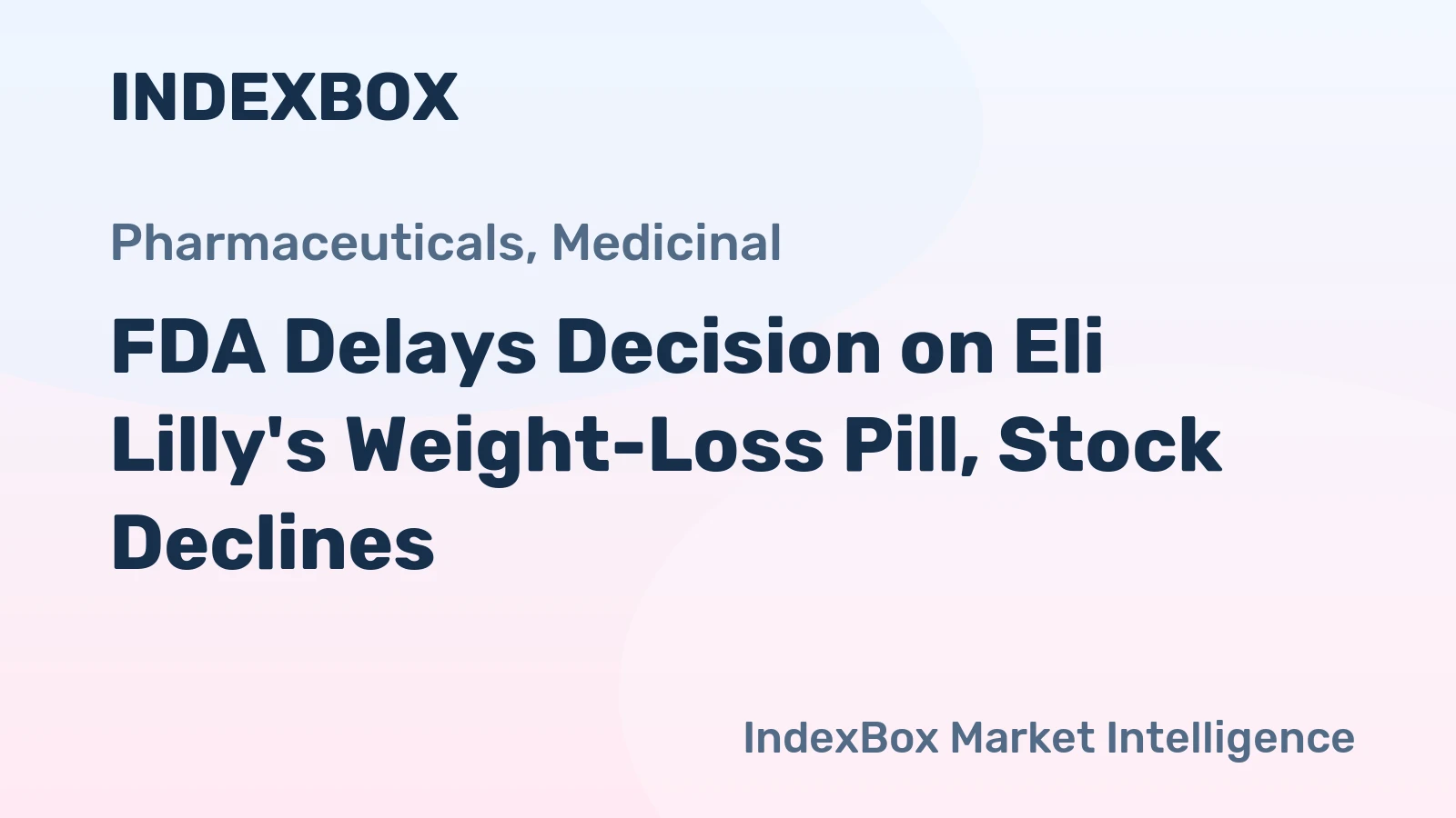 FDA Delays Decision on Eli Lilly's Weight-Loss Pill, Stock Declines