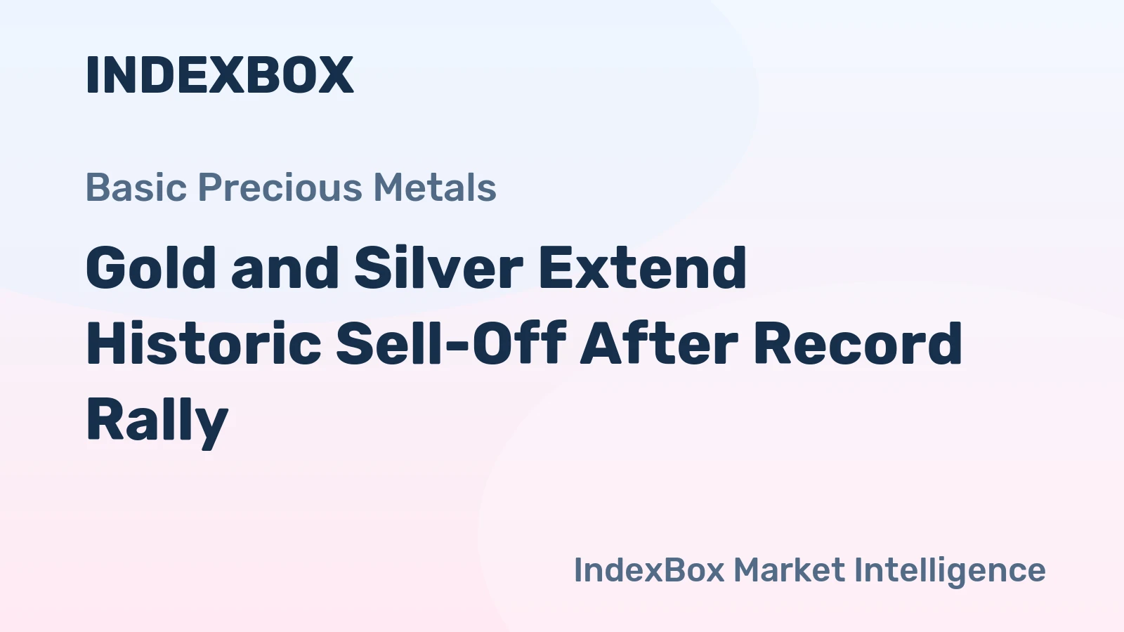 Gold and Silver Extend Historic Sell-Off After Record Rally