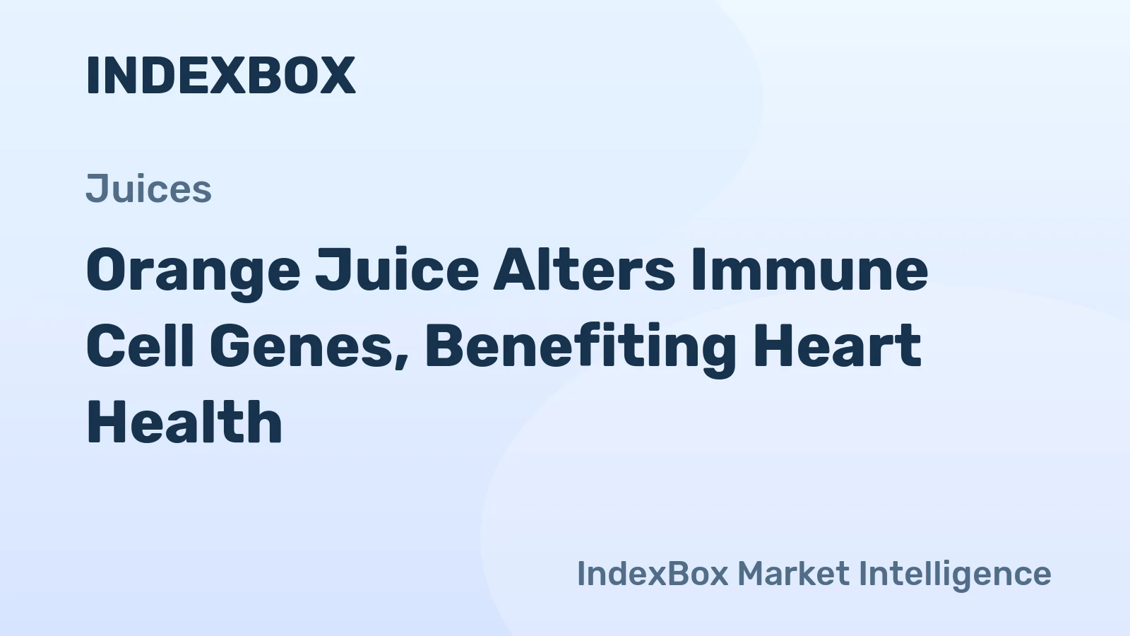 Orange Juice Alters Immune Cell Genes, Benefiting Heart Health