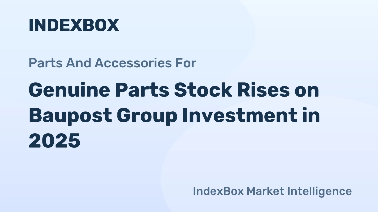 Genuine Parts Stock Rises on Baupost Group Investment in 2025